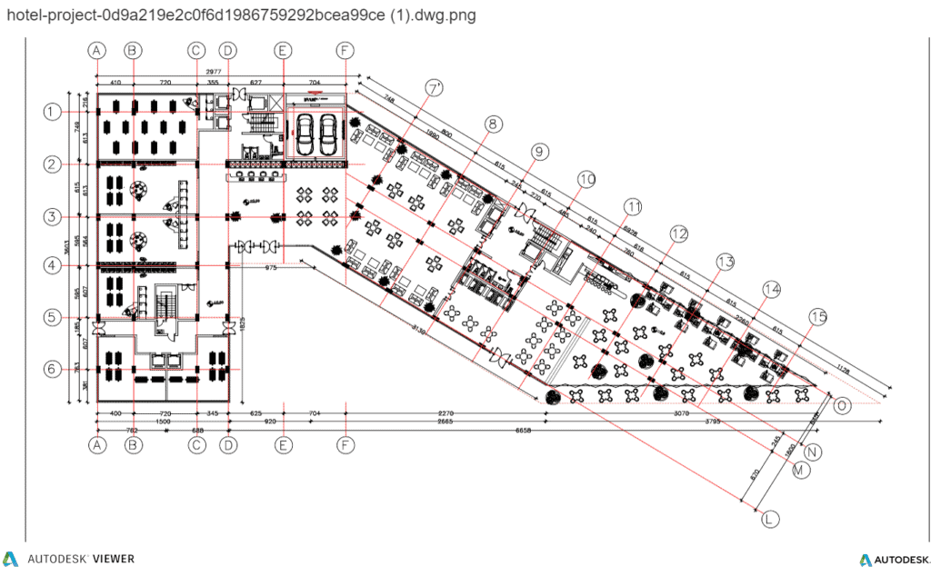 Hotel Project Floor Plans And Elevations - Construction Files