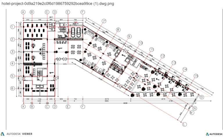Hotel Project Floor Plans And Elevations - Construction Files
