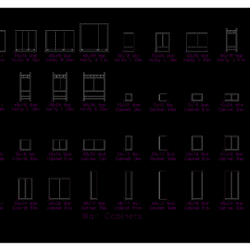 Washroom Wall Cabinets - Autocad Blocks - Construction Files