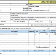 Variation Order - Template - Construction Files