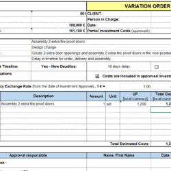Variation Order - Template - Construction Files