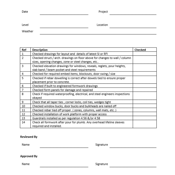 Drawing Issue Register - Construction Files