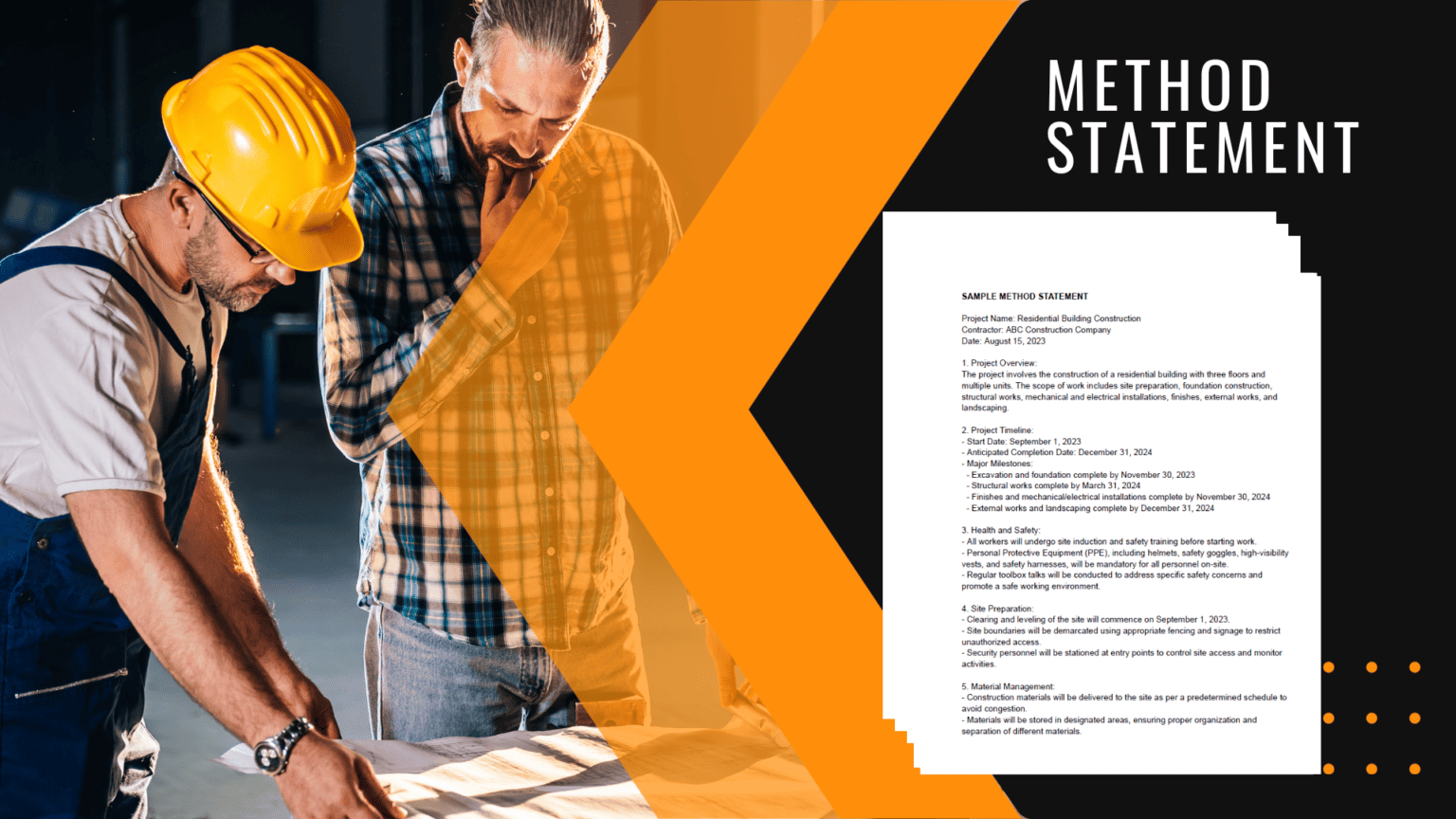 Project Method Statement - Construction Files