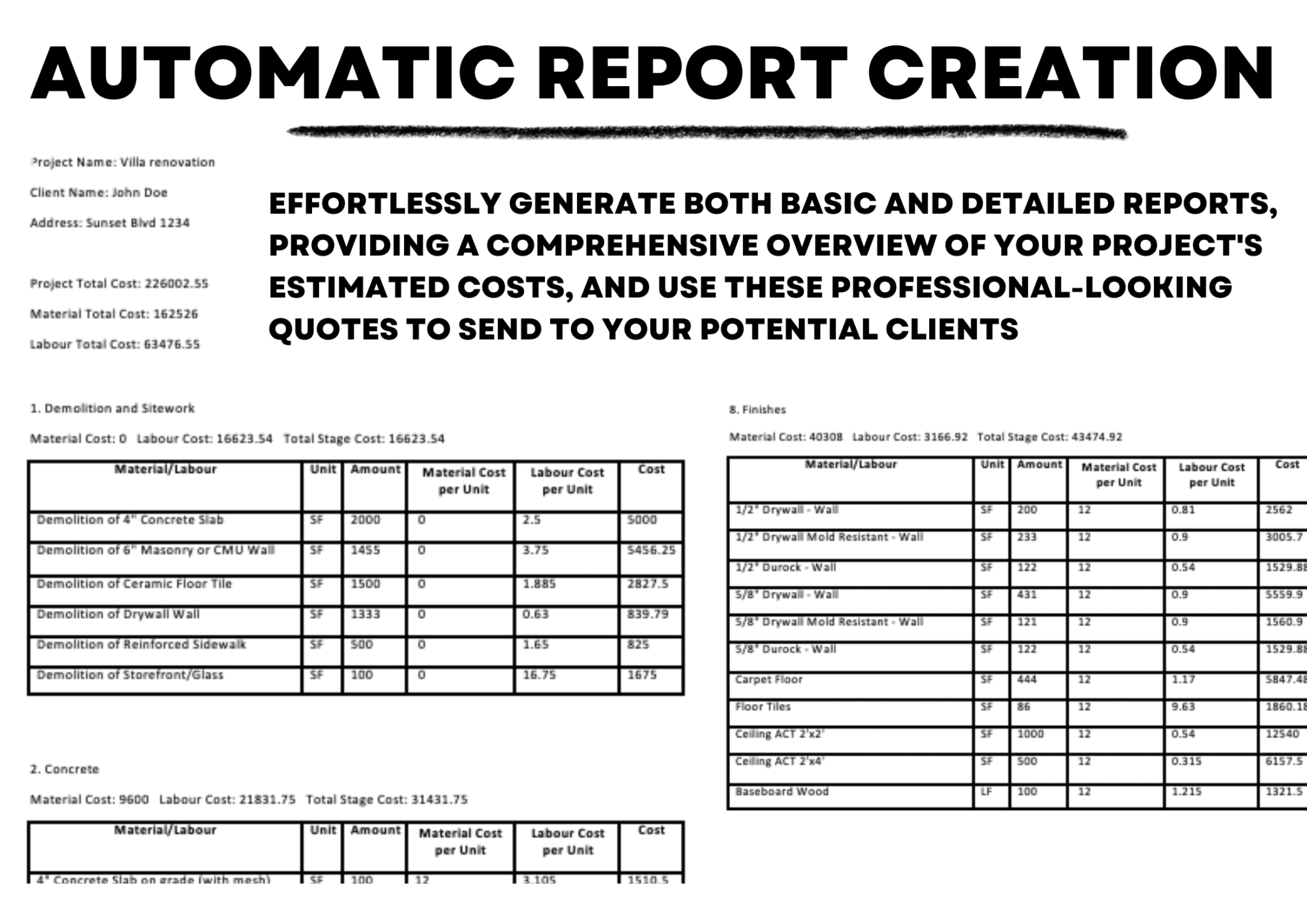 Demolition & Sitework Cost Estimate Excel Template - Construction Files