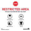 Construction Signage - Restricted Area With PPE Information ...