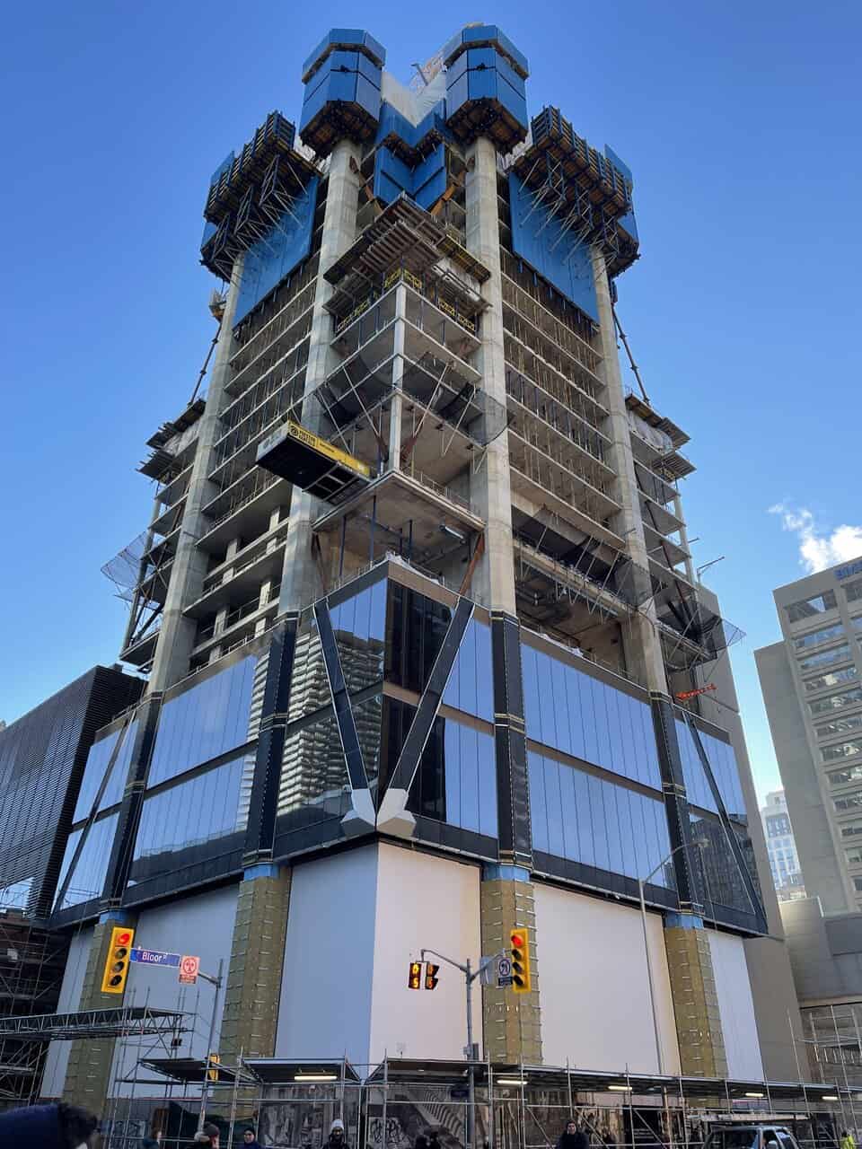 First Structure Cladding Panels at The One Reveal Champagne Finish ...