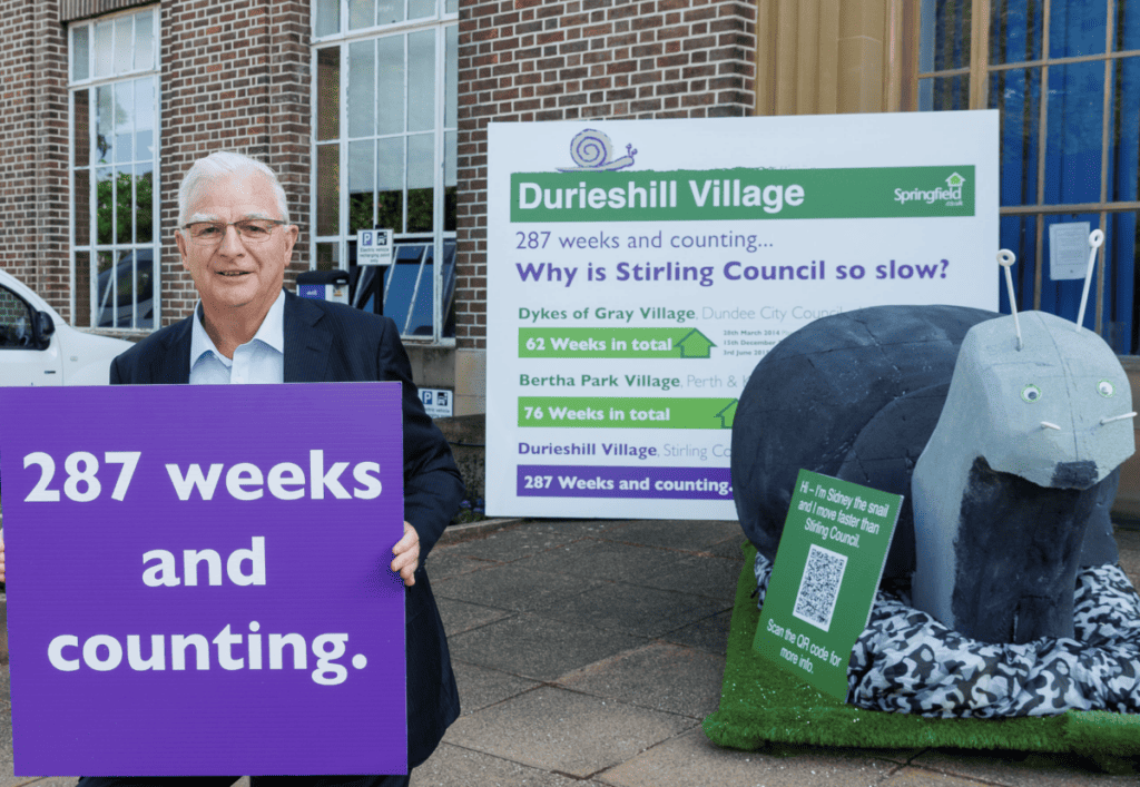 Springfield boss one-man protest over ‘snail’s pace’ planning ...