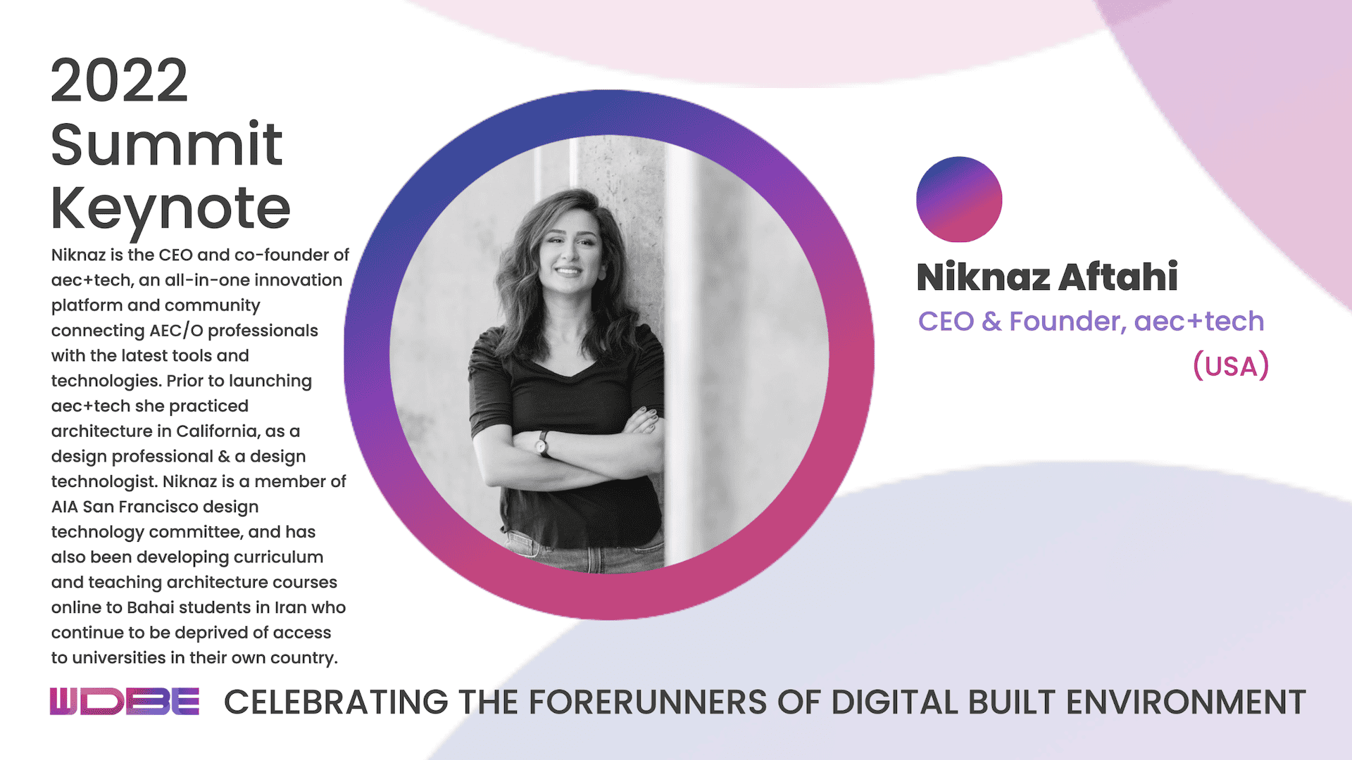 Meet Niknaz Aftahi, the CEO and co-founder of aec+tech - Construction News